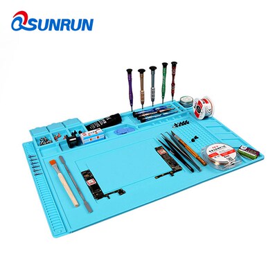PCB维修硅胶垫 S180 S170 S160 热风枪焊台垫 BGA耐高温隔热垫