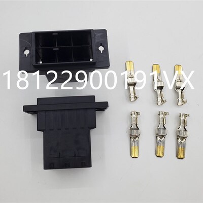 发那科DDR 动力6P插头AMP D-5200 2排 X 1-917809-3  1-917807-3