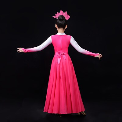 开场舞大摆裙六一儿童演出服万疆灯火里的中国舞蹈服我和我的祖国