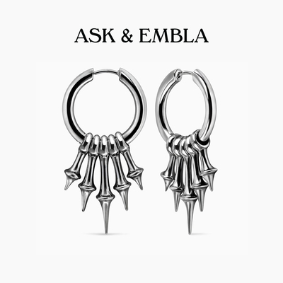 Ask & Embla月蚀流光圆环耳环可拆卸中性多样炫酷耳饰
