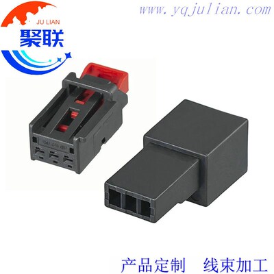 3P适用大众途观迈腾奥迪尔夫汽车尾灯插头DJ7034-1.5-11/21公母