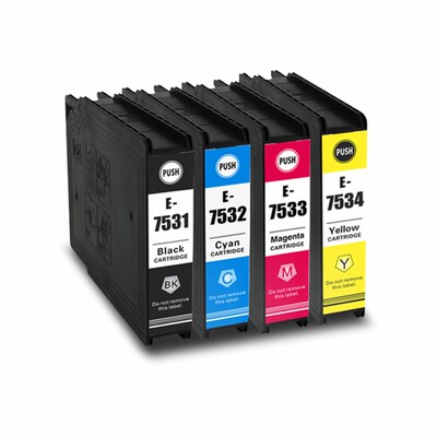 适用爱普生T753墨盒 适用WF6093 6593 8093 8593打印机T7531墨盒