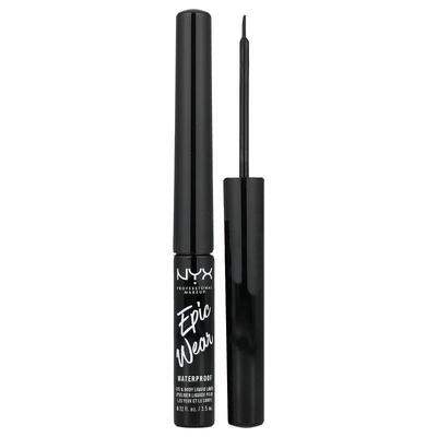 NYX Professional Makeup,防水眼部和身体眼线液笔，01 黑色
