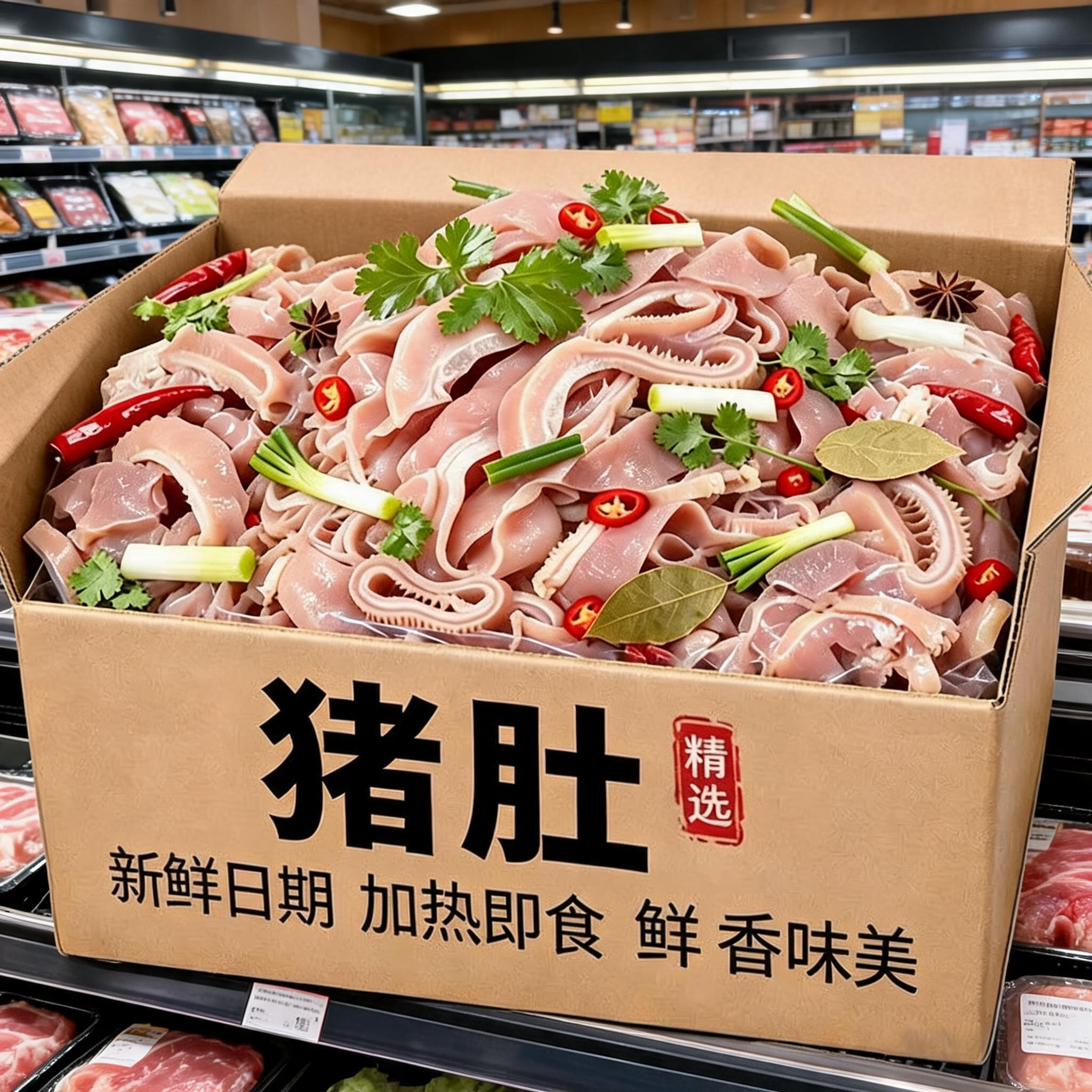 猪肚头丝五香新鲜真空熟食开袋即食去骨卤肉原香商用凉拌菜猪肉类