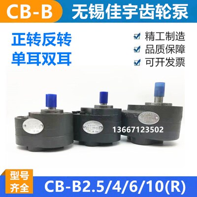 无锡佳宇齿轮泵 CB-B6/B10/B4/B2.5 F反转左旋-4 R双耳带耳小型泵