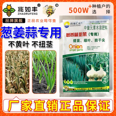 兆如丰葱姜蒜干尖灵黄叶斑点烂根种植早疫叶枯缺素性增产绿