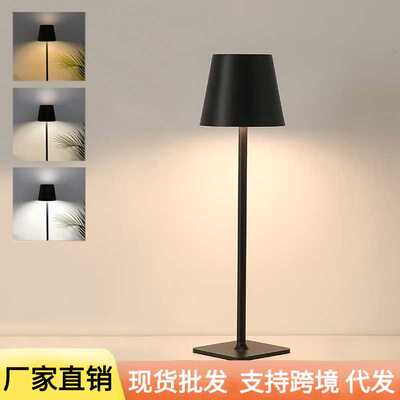 铁艺高脚台灯卧室床头氛围台灯装饰充电vintage desk lamp
