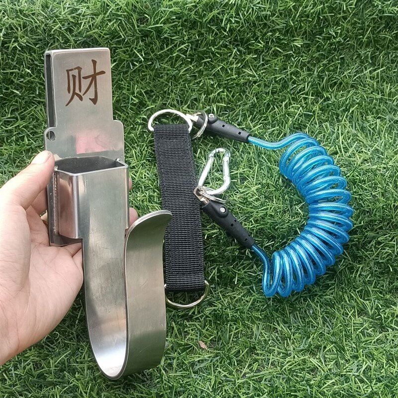 架子工专用挂钩木工挂套腰架单钩纯白不锈钢材质加厚其他电动扳手