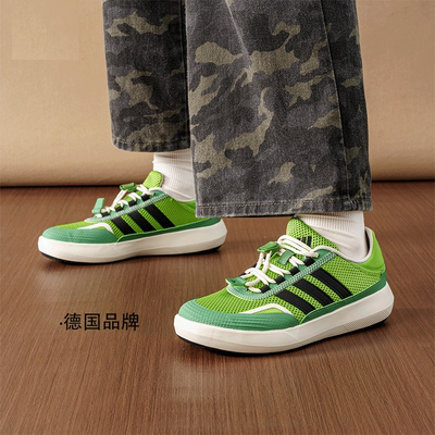adidas三叶草透气耐穿跑步鞋