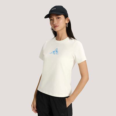 阿迪达斯劲浪针织运动休闲短袖常规恤女款KS2872
