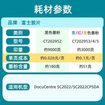 施乐SC2022CPSDA/CT202952/3/4/5/6/7/8墨粉盒感光鼓