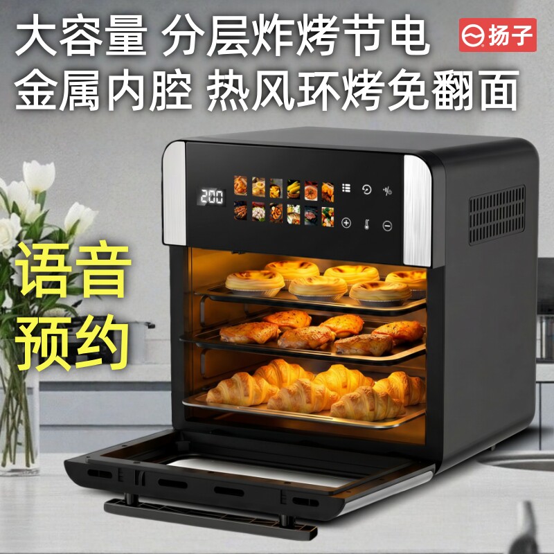 扬子2026家用新款电烤箱小型烘焙专用空气蒸炸锅微波炉三合一体机