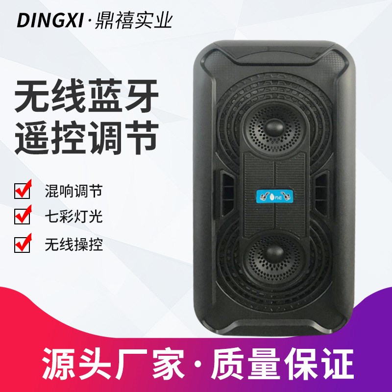 凡讯6.5寸手提移动音箱户外y电瓶塑料音箱USB便携式广场舞音响