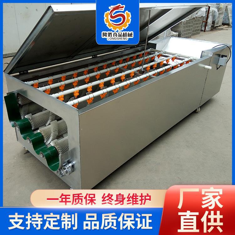 商用萝卜去泥清洗设备 青白萝卜毛辊清洗机 根茎类果蔬加工设备