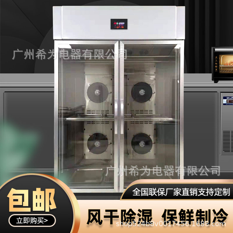 烤鸭风干柜烧腊风干机烧鸭柜脆皮五花肉晾胚柜冷藏商用110V60冰柜