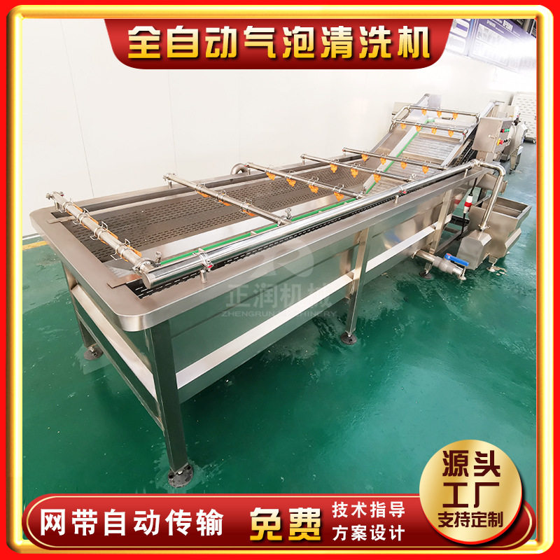 源头工厂木耳菜清洗机 商用食堂蔬菜清洗流水线 自动西兰花洗菜机