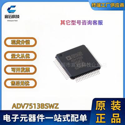 原装正品   贴片 ADV7513BSWZ  ADV7513  LQFP-64   影片接口芯片