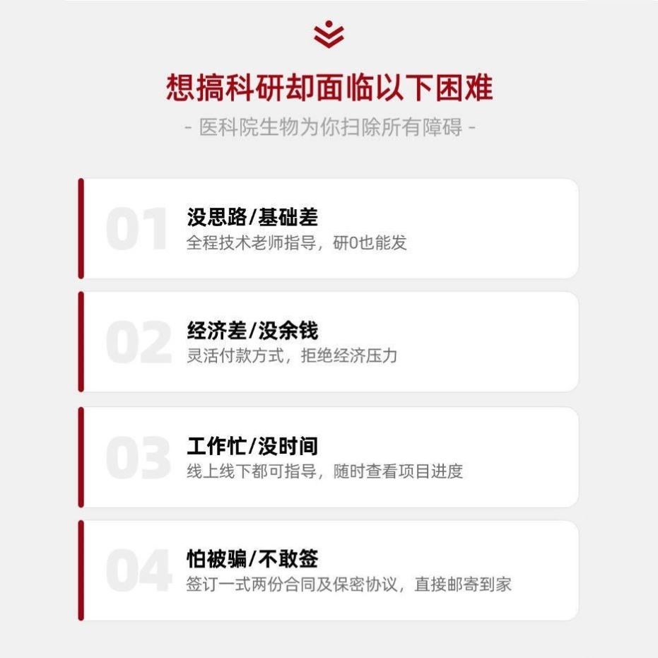 实验外包 定制化实验服务 医学生物实验 数据分析 细胞/动物实验