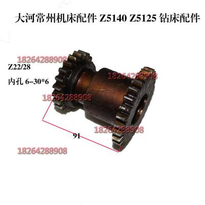 常州大河立钻 Z5140Z5125 Z5125A齿轮121101 Z22/28 M3 6-30 L91