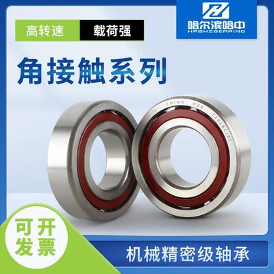 哈尔滨角接触球轴承7207 7208 7209 7210 7211 7212 7213 AC P5