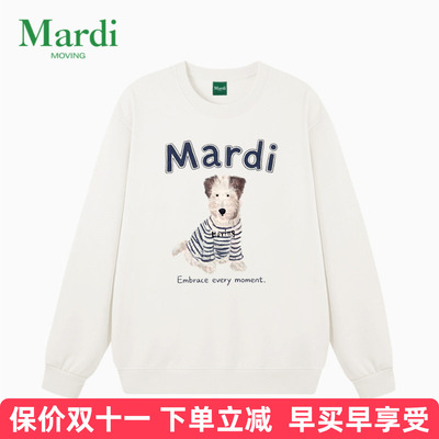 MARDIMOVING印花圆领女卫衣