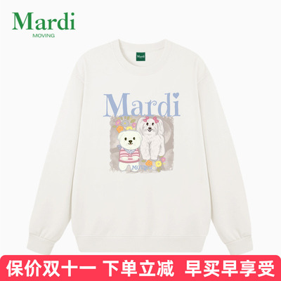 MARDIMOVING印花圆领女卫衣