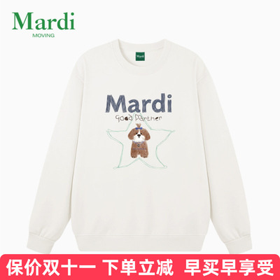MARDIMOVING印花圆领女卫衣