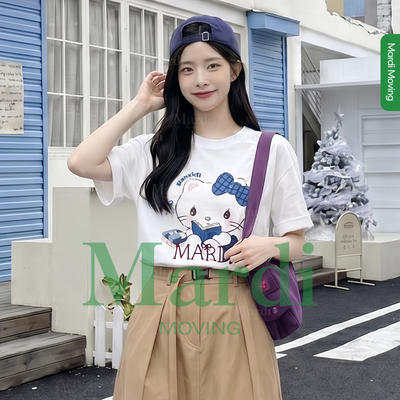 MardiMoving纯棉短袖女T恤