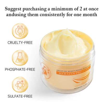 ARGAN OIL MOISTURIZING HAIR MASK跨境爆品摩洛哥坚果油保湿发膜