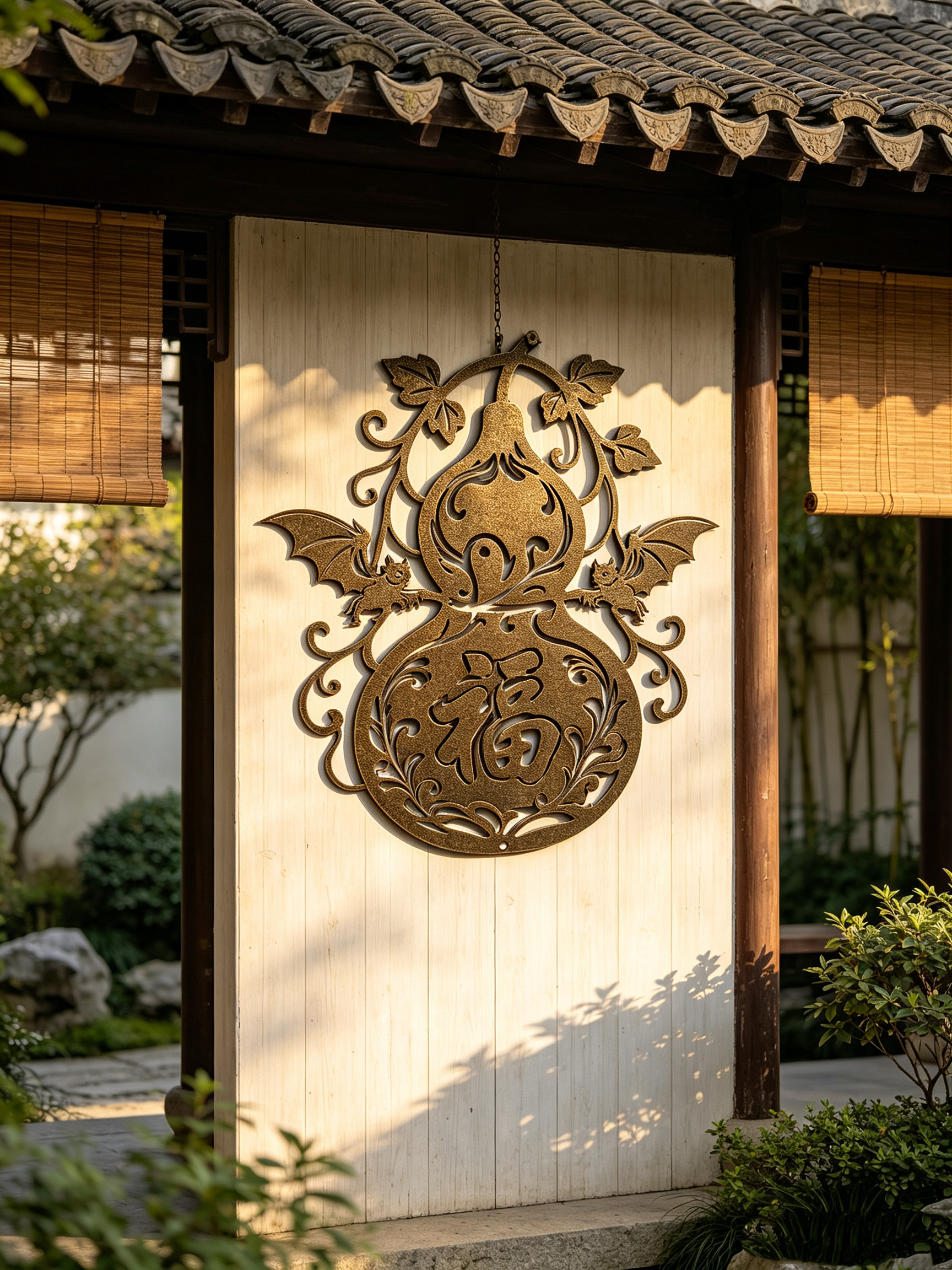 镂空铁艺壁挂户外室内外通用墙面装饰品防水防锈挂件壁画不掉漆
