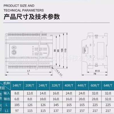 PLC控制器工控板FX3U 24 32 40 60MT64MR模拟量高速脉冲