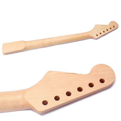 22品 枫木指板 电吉他琴颈柄for Fenders ST Strat --不带背中线