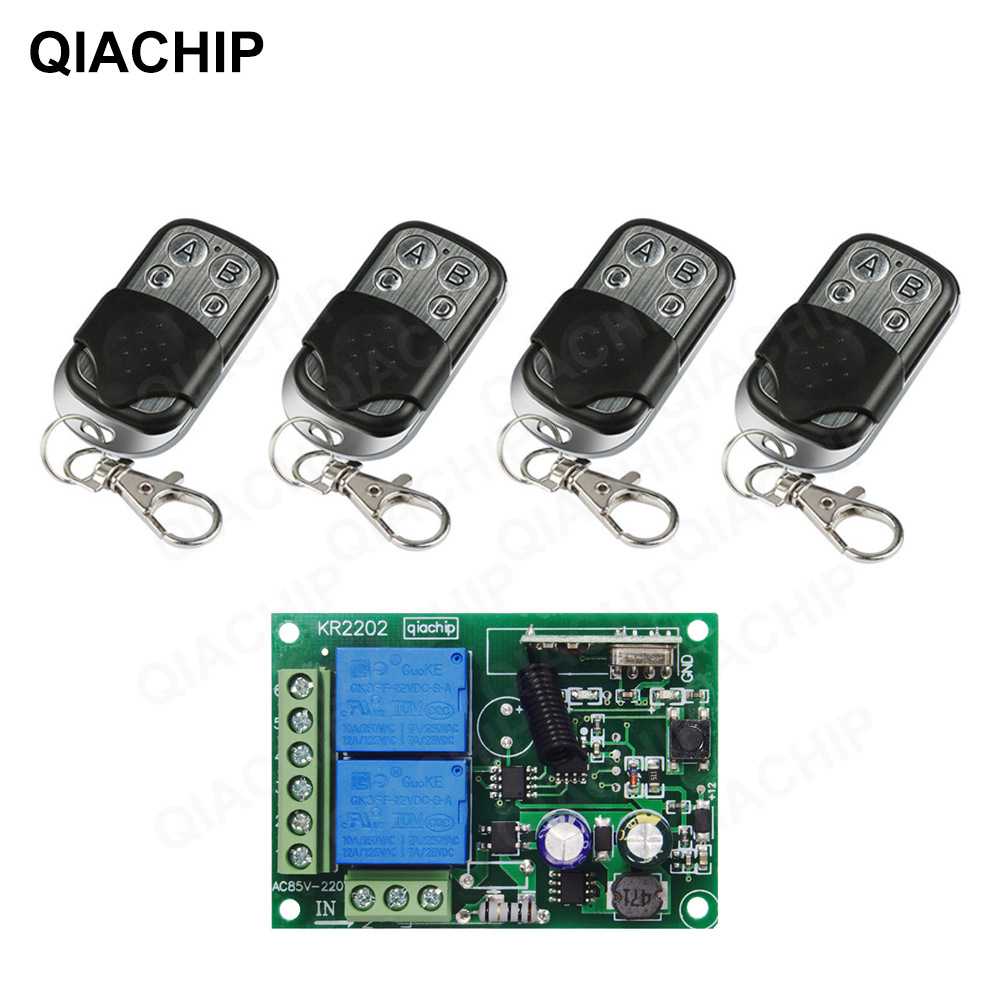 AC110V220V无线遥控开关智能水泵电机正反转道闸升降门控制器433m