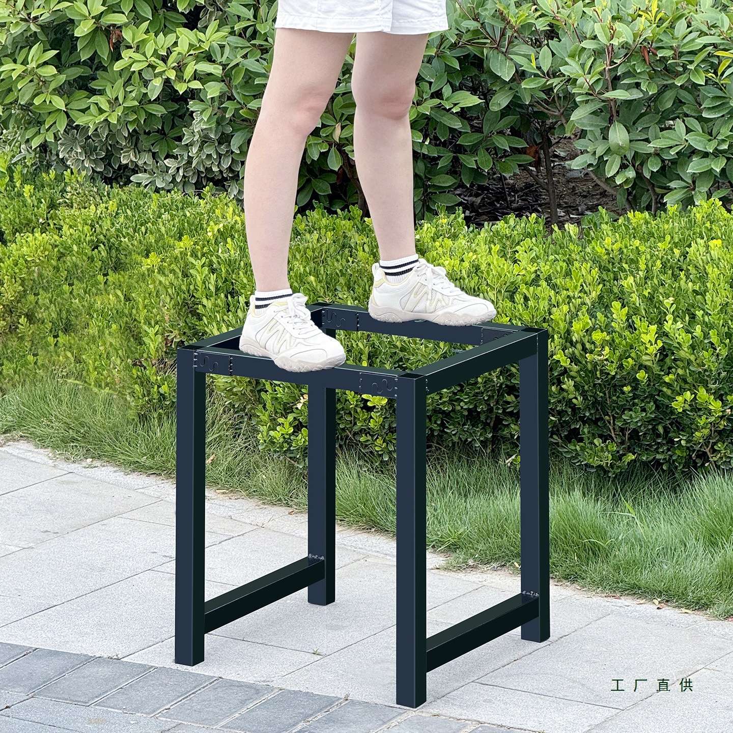 正方形桌架 桌腿支架 桌子架高架子 脚架置物架 家具支架台脚台架