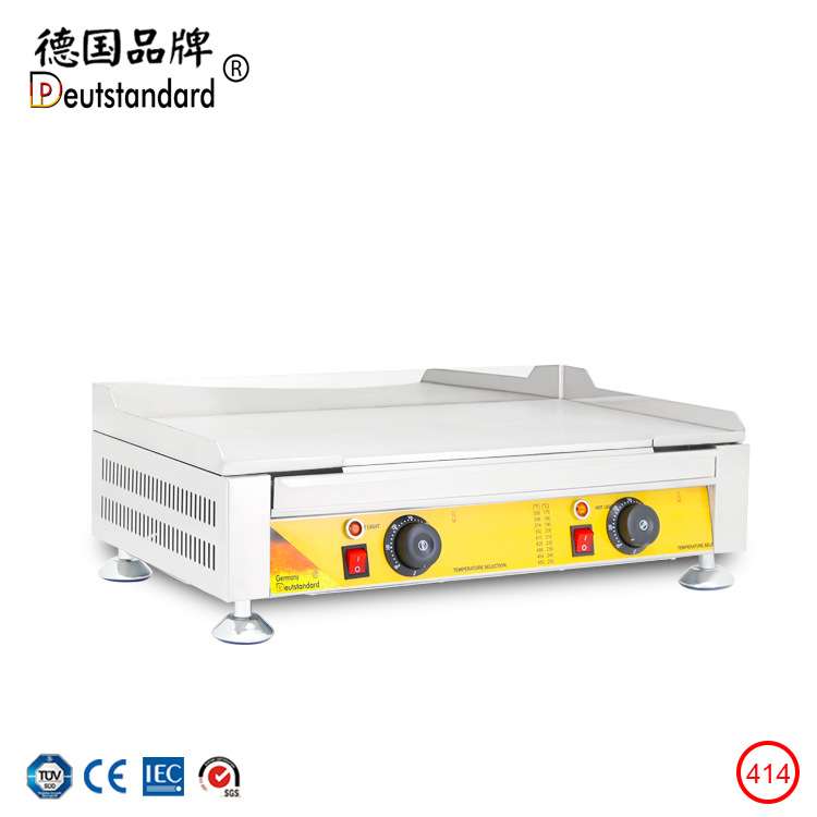 双头电扒炉手抓饼机器烤鱿鱼机铁板烧商用设备扒炉煎牛扒烤肉炉