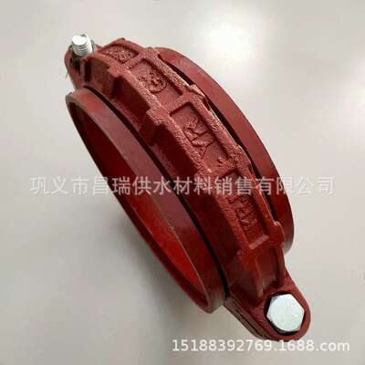 卡箍式柔性伸缩接头 煤矿粉尘管道卡箍式快速接头DN159/219/273mm