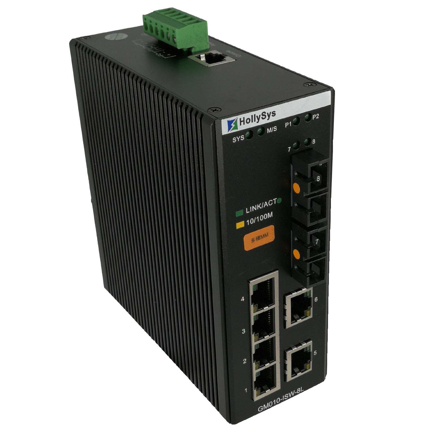 杭州和利时GM010-ISW-8L-A-A01-B-A01工业级交换机卡轨防网络风暴