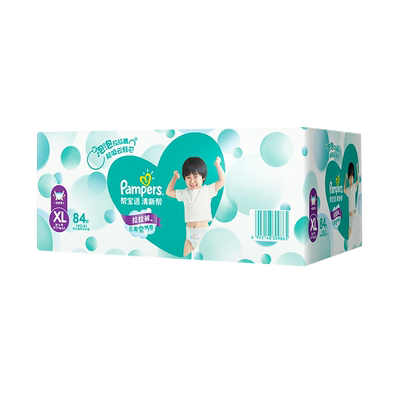 帮宝适清新帮拉拉裤xl84泡泡干爽