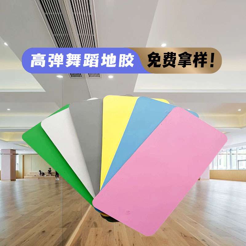 舞蹈室运动地胶pvc塑胶地板幼儿园健身房室内专用地垫