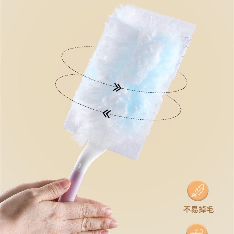 出岛国!配12个掸头!一次性静电除尘掸鸡毛掸子擦灰扫灰清洁吸附