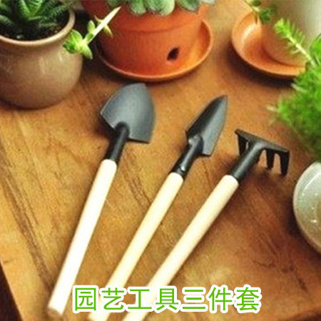 铲耙锹组合套装 阳台种植好帮手园艺工具用品 迷你三件套