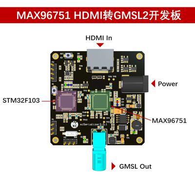 MAX96751 MAX96752开发板 HDMI GMSL2互转开发板 车载显示器