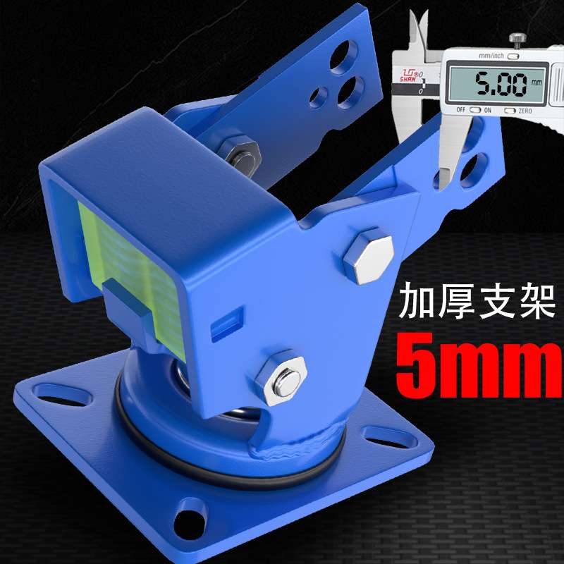 双弹簧减震脚轮超重型工业承重轮4568寸万向轮带刹车大型仪器车轮
