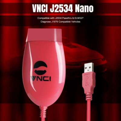 VNCI J2534 Nano with J2534 Passthru & ELM327 J1979 自动切换