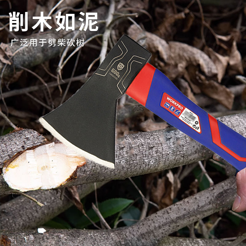 万克宝家用斧头劈柴神器户外砍树消防砍骨头木工工具斧子开山手斧