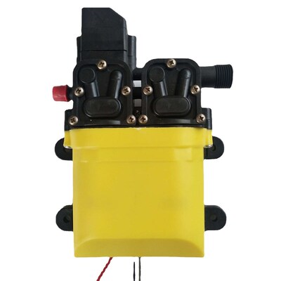 12V100W双核动力双泵高压喷雾泵120W智能洗车泵CE认证超压停机