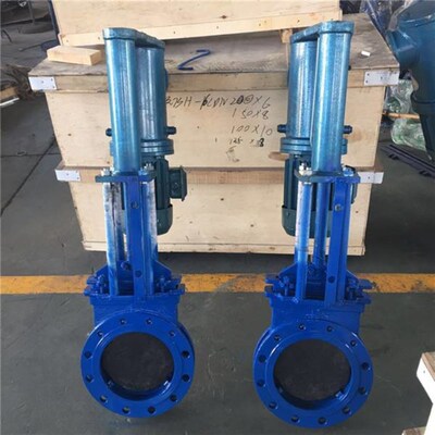 福厦美科铸钢不锈钢电液动刀型闸阀PZ243XF/H/Y-10/16C/P DN50 80