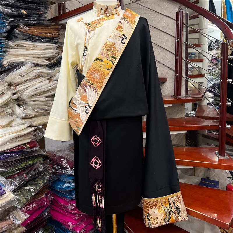 新中式唐装男士藏袍春夏秋季藏式服装旅游日常舞台演出民族风24新