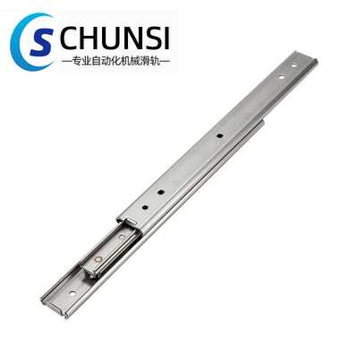 27mm宽双层三节SUS304不绣钢线性滑轨替代SSRXY27轻载型导轨IDA76