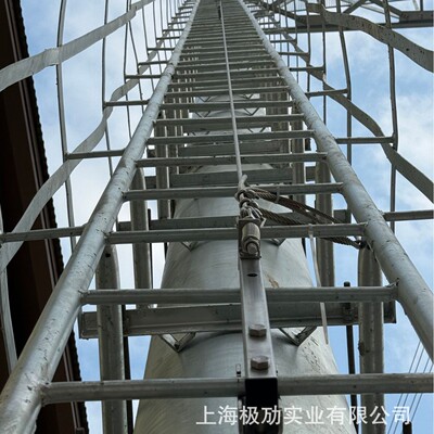 fclimb/福攀 垂直爬梯 高空防坠落装置 不锈钢缆 垂直生命线JV7米